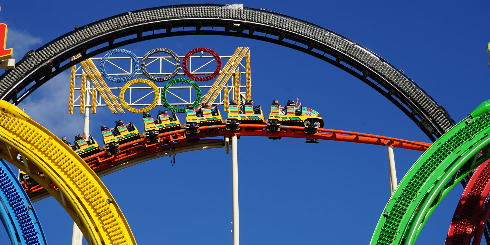 Olympia-Looping - eine Achterbahn auf dem Oktoberfest 2019