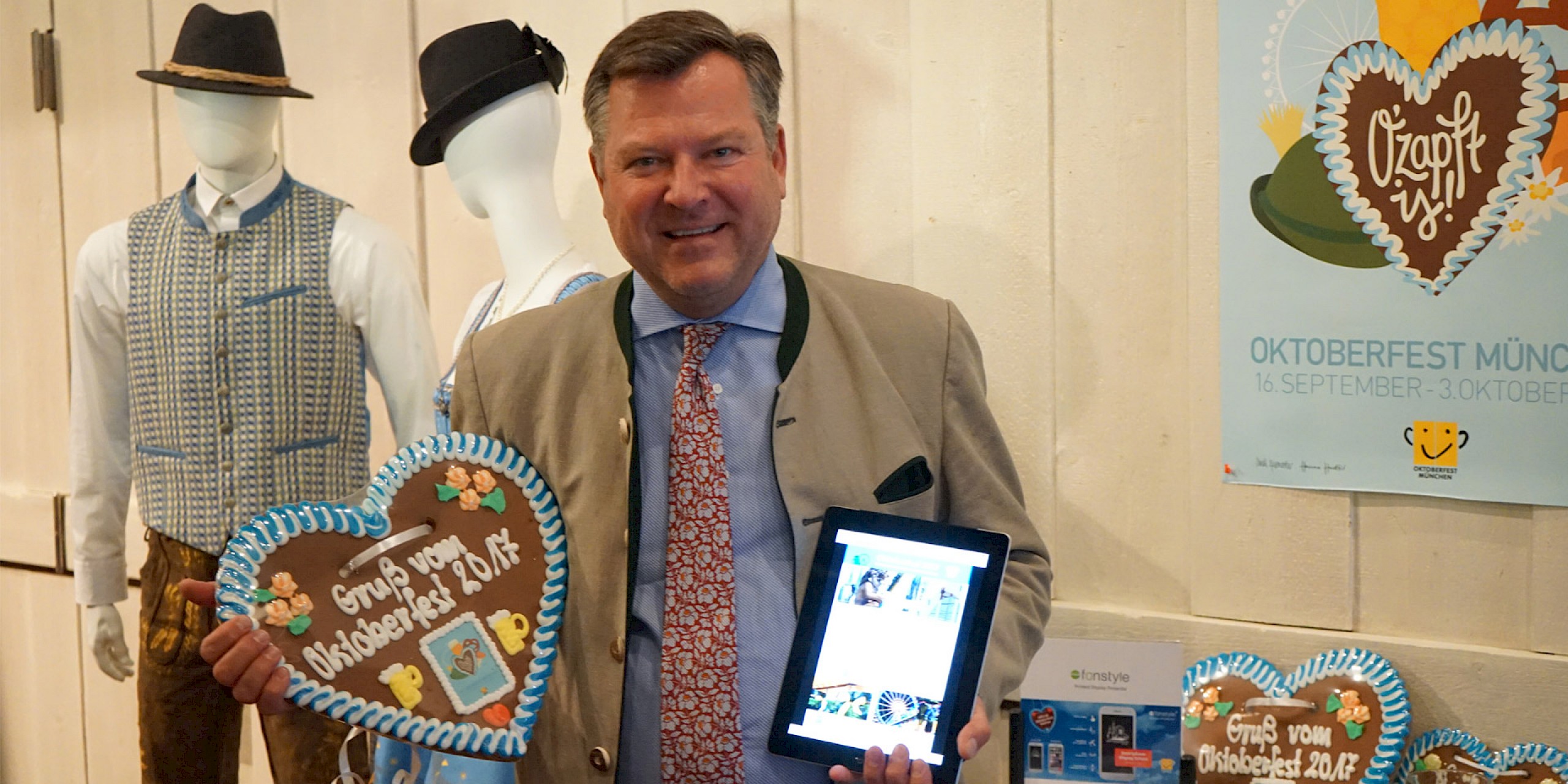 Bürgermeister Josef Schmid stellt Wiesn-Neuheiten 2017 vor