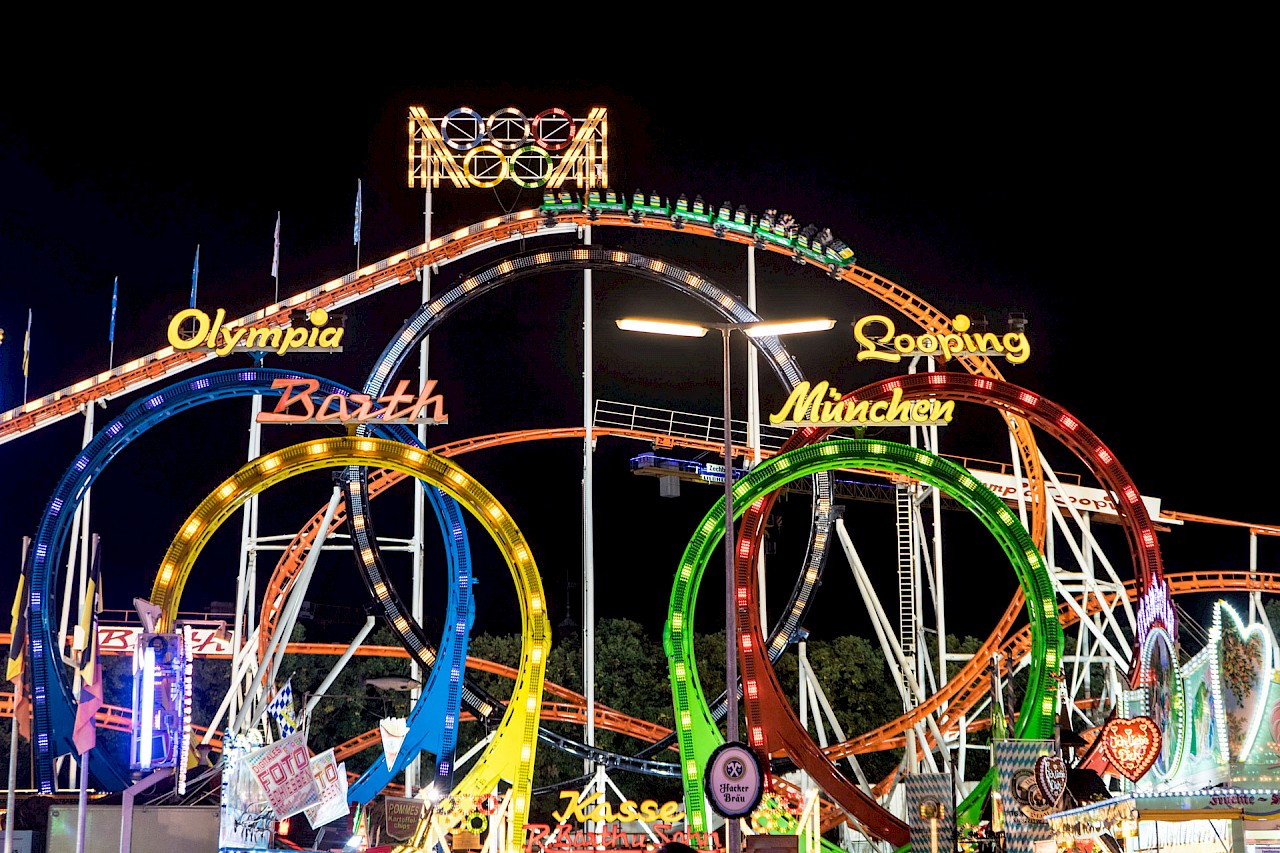 Olympia-Looping - eine Achterbahn auf dem Oktoberfest 2019