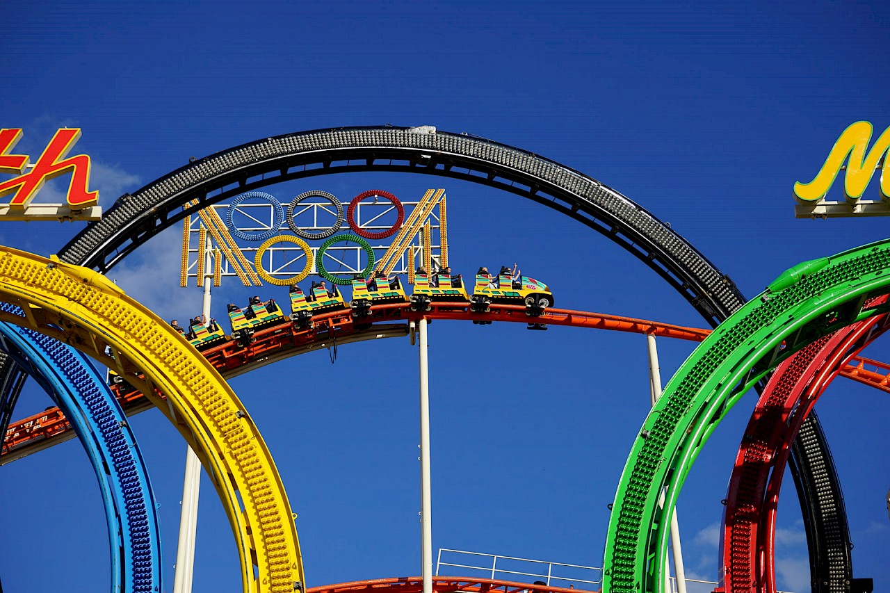 Olympia-Looping - eine Achterbahn auf dem Oktoberfest 2019