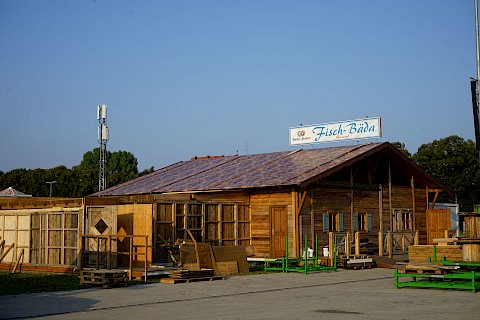 Oktoberfest-Aufbaufotos vom 05.09.2018
